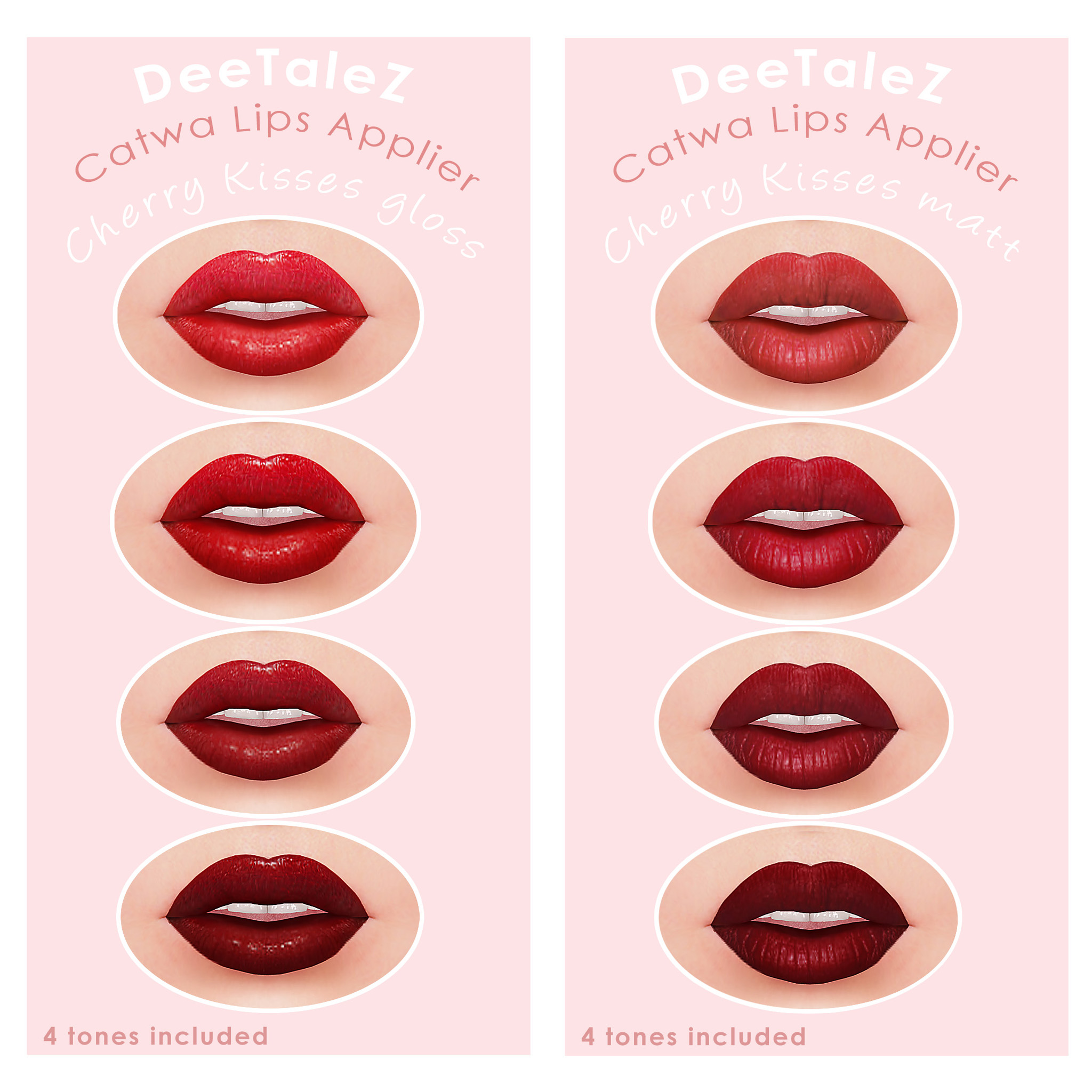 Cherry Lips for Catwa Heads | DeeTaleZ – Digital Avatar Artistry